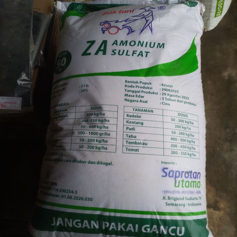 Jual Pupuk ZA Pak Tani Eceran 1 kg | Shopee Indonesia