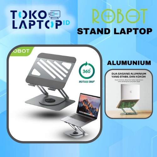 Jual Robot RT-LS05 / RT-LS06 Stand Laptop Alumunium Rotation 360 ...