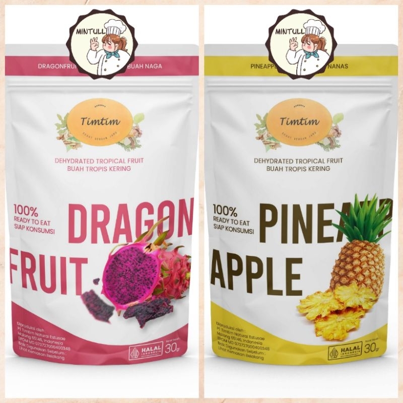 Jual CAMILAN BUAH TROPIS KERING DEHYDRATED TROPICAL FRUITS NAGA NANAS DRAGON PINEAPPLE 30 GRAM ...