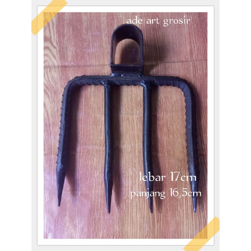 Jual garpu sampah besi besar pembersih got behel ulir | Shopee Indonesia