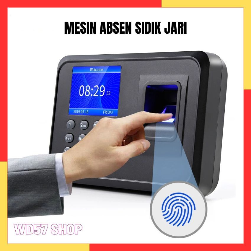 Jual Mesin Absensi Sidik Jari Fingerprint Akurat Finger Print Kapasitas 1000 Absen Karyawan ...