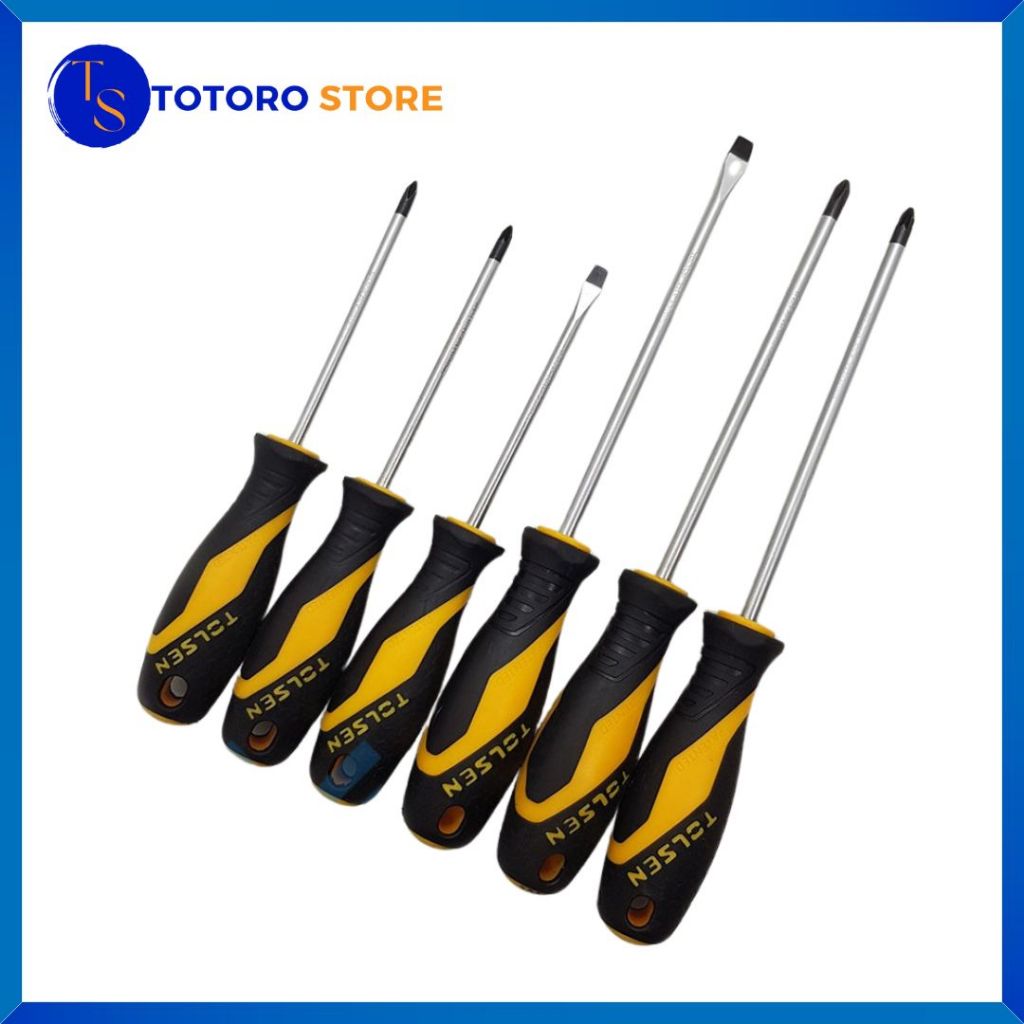Jual TOLSEN Obeng Set Alat Perkakas 6 Pcs Screwdriver Set 20014 TOLSEN ...