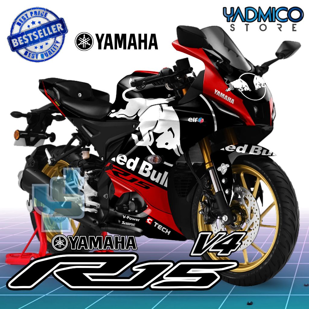 Jual Decal R15 V4 Full Body - Stiker Motor R15 V4 Full Body - Dekal ...