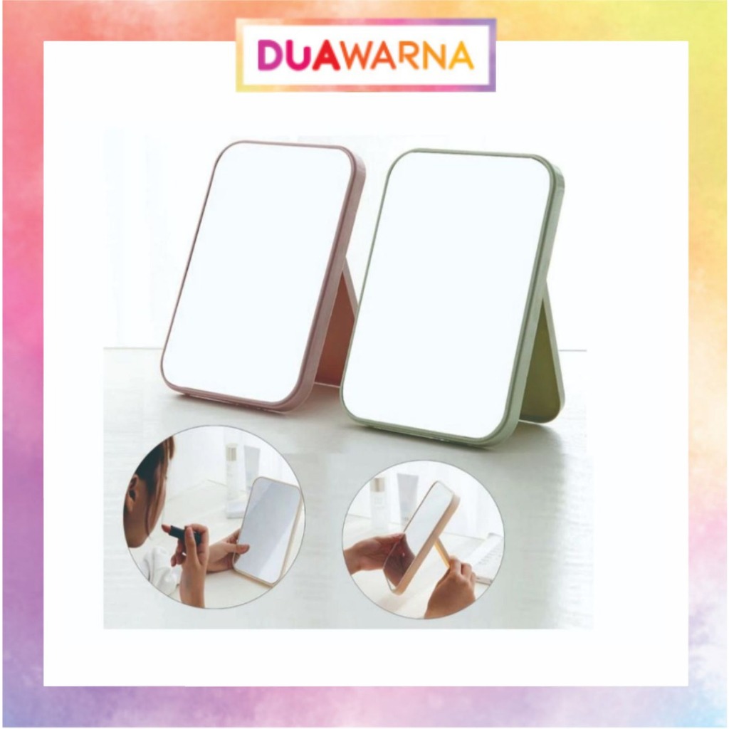 Jual DuaWarna Cermin Lipat Persegi Kaca Rias Make Up Portable Lipat ...