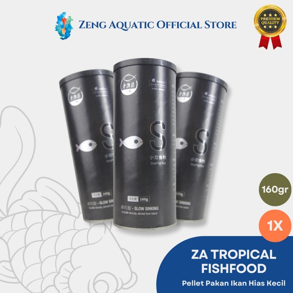 Jual PAKAN IKAN TROPIS ZENG AQUATIC TROPICAL FISH FOOD 160G COCOK UNTUK ...