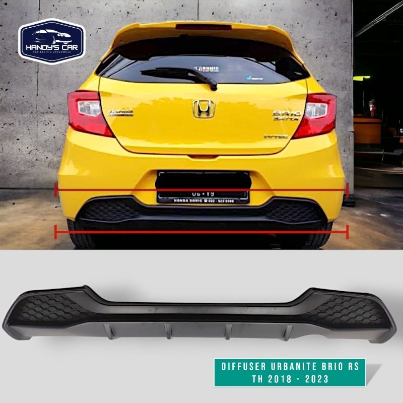 Jual Diffuser Brio RS /Body Kit Belakang Brio Satya all new | Shopee ...