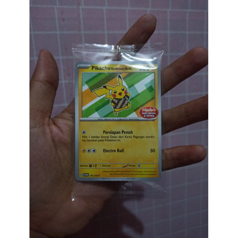 Jual pokemon tcg batik original pokemon kartu Indonesia Pikachu batik ...