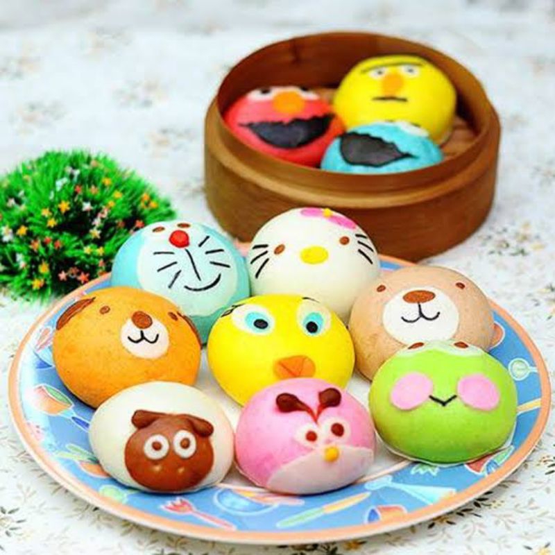 Jual BakPao Karakter / Pao Karakter / Bakpao Kartun isi Coklat Lucu ...