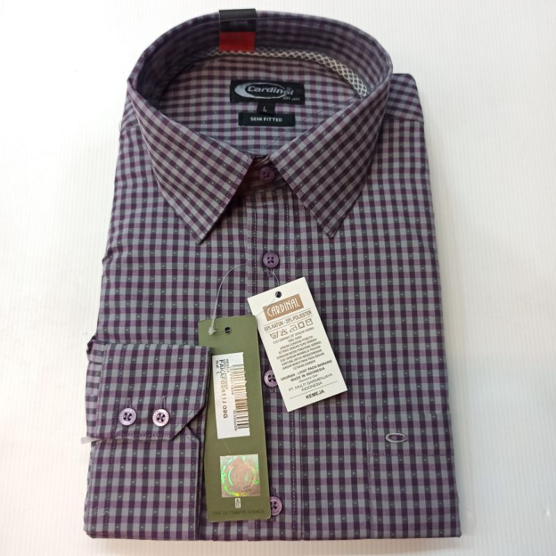 Jual CARDINAL Original Kemeja Formal Pria Panjang FAKAF2411 | Shopee ...
