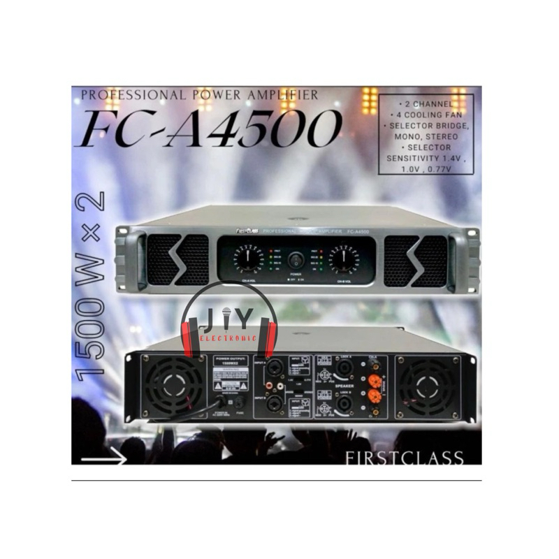 Jual Power First Class FirstClass 2 Channel FC-A4500 FC A4500 Original ...