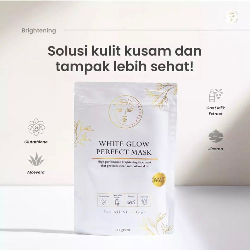 Jual WHITE GLOW PERFECT MASK by Skinflair | Shopee Indonesia