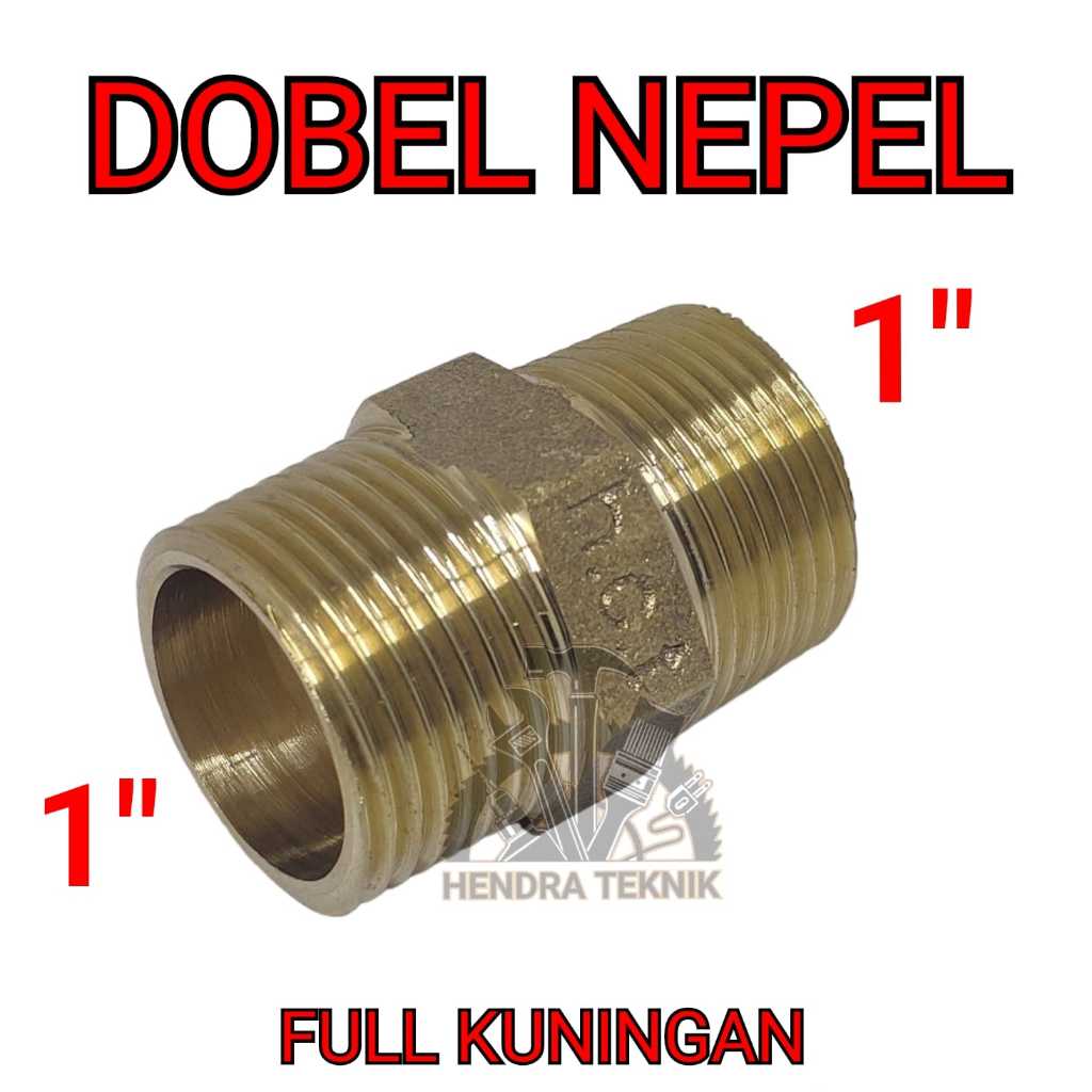 Jual DOBEL NEPEL 1 INCI X 1" DOUBLE NIPPLE DRAT LUAR 30MM X 30MM IN DIM ...