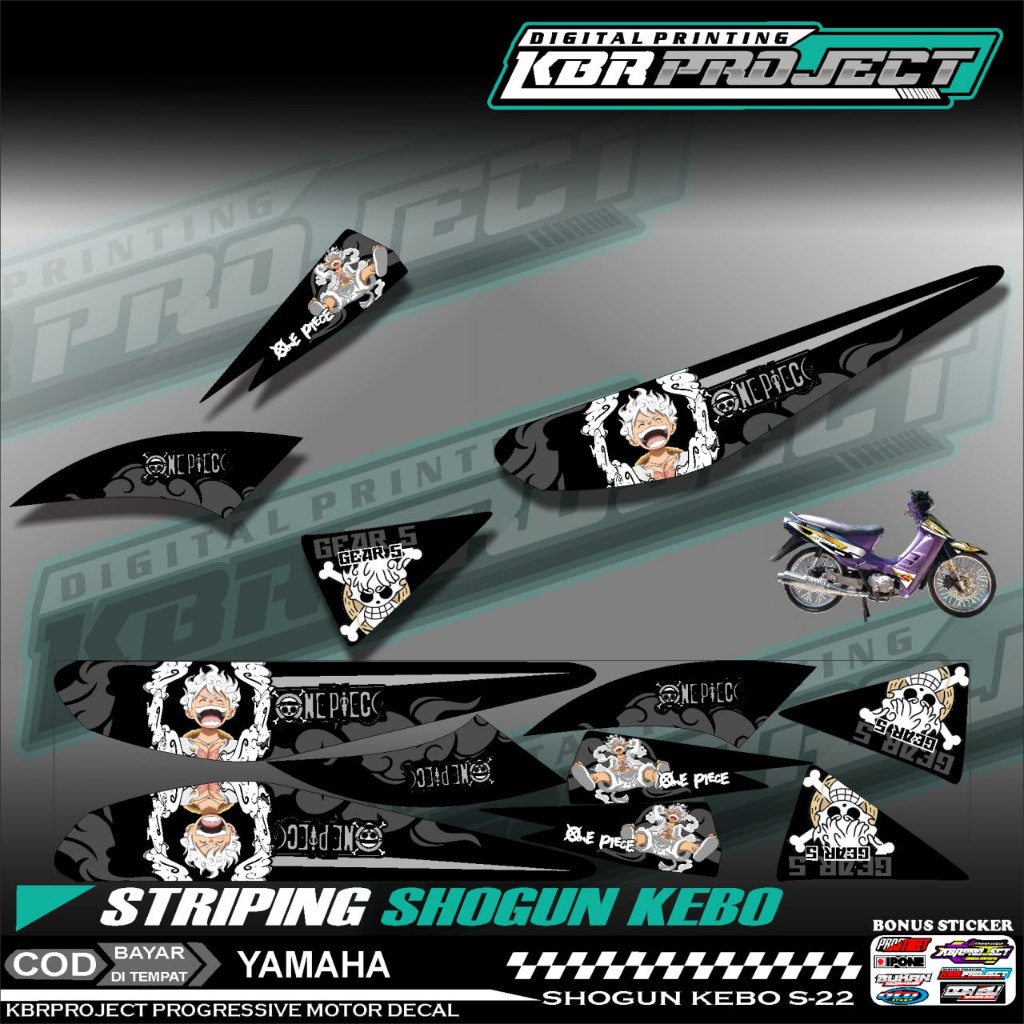 Jual SHOGUN KEBO STIKER STRIPING PREMIUM MOTOR KEREN LIS VARIASI SHOGUN ...