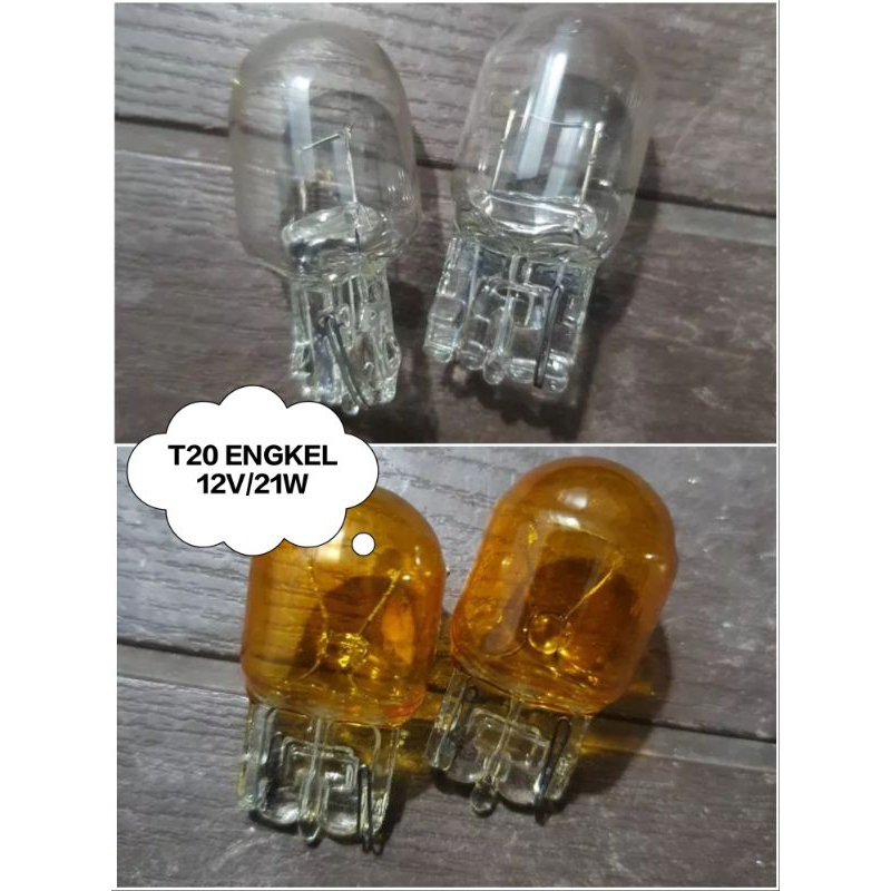 Jual lampu t20 engkel 12V / 21W mobil motor universal | Shopee Indonesia