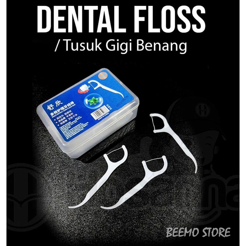 Jual Dental Flooss isi 50 pcs | Benang Pembersih Gigi Perawatan Mulut ...