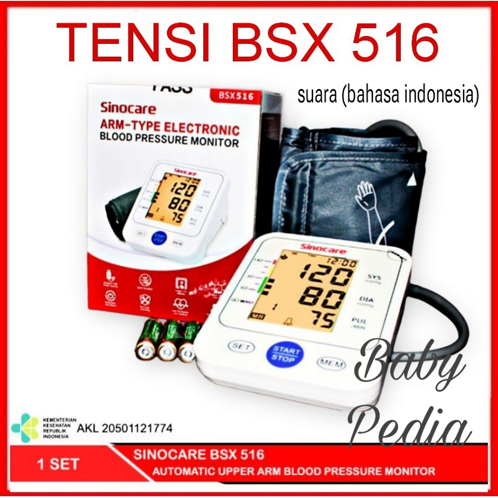 Jual BabyPedia Tensi Digital SINOHEART / Alat Cek Tekanan Darah ...