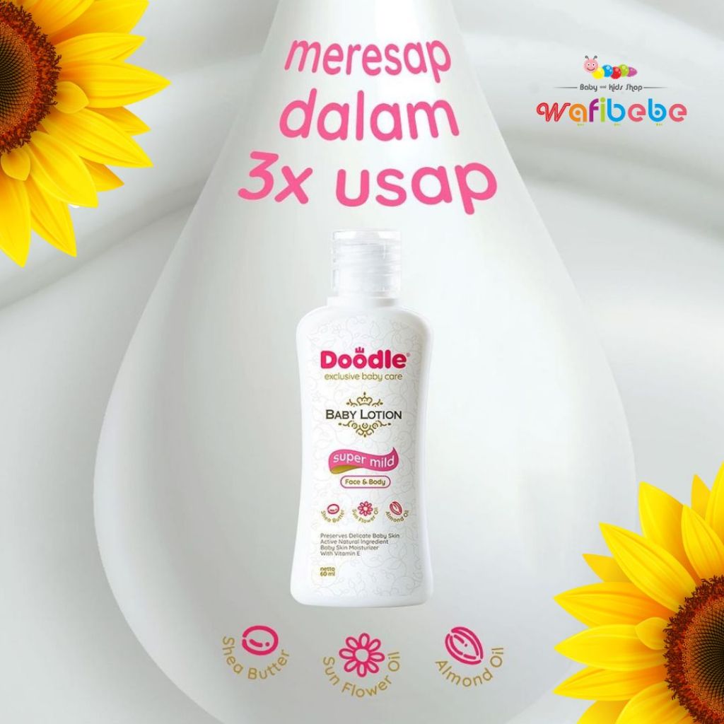 Jual Doodle Baby Lotion Face & Body Daily Super Mild Lotion Wajah ...