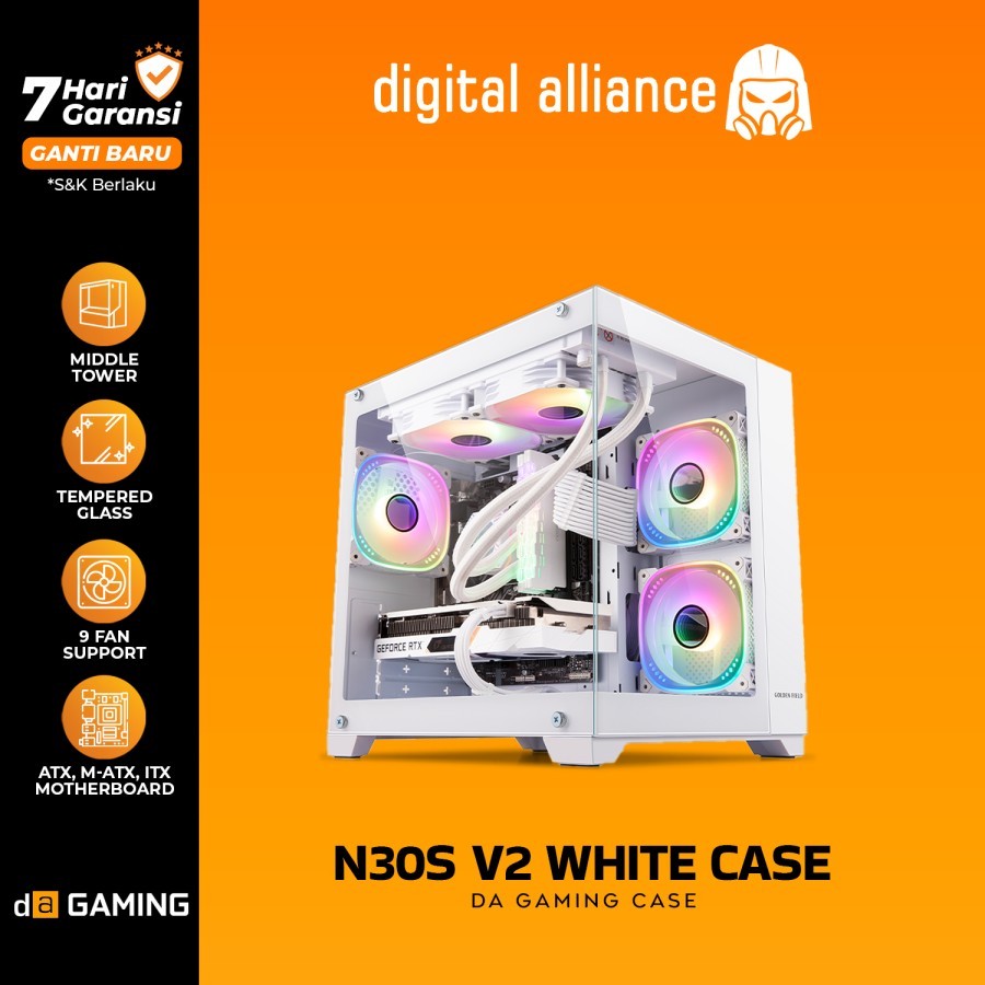 Jual Casing Case PC Komputer Gaming Digital Alliance N30S M-ATX ITX ...