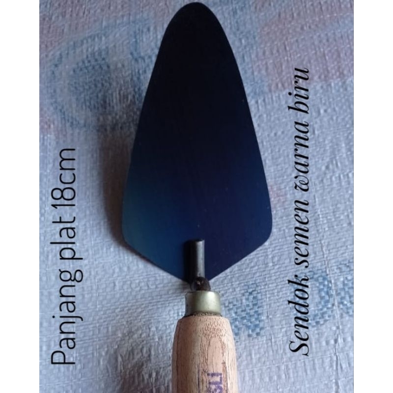 Jual sendok semen tukang bangunan GALUR-ASLI plat biru 18cm bisa COD ...
