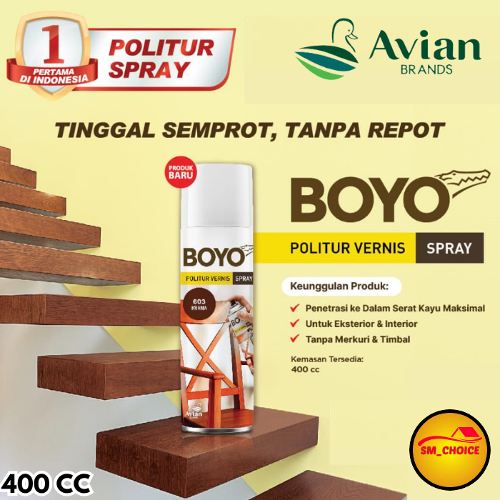 Jual AVIAN BOYO POLITUR SPRAY POLITUR SEMPORT POLITUR BOYO SEMPROT ...