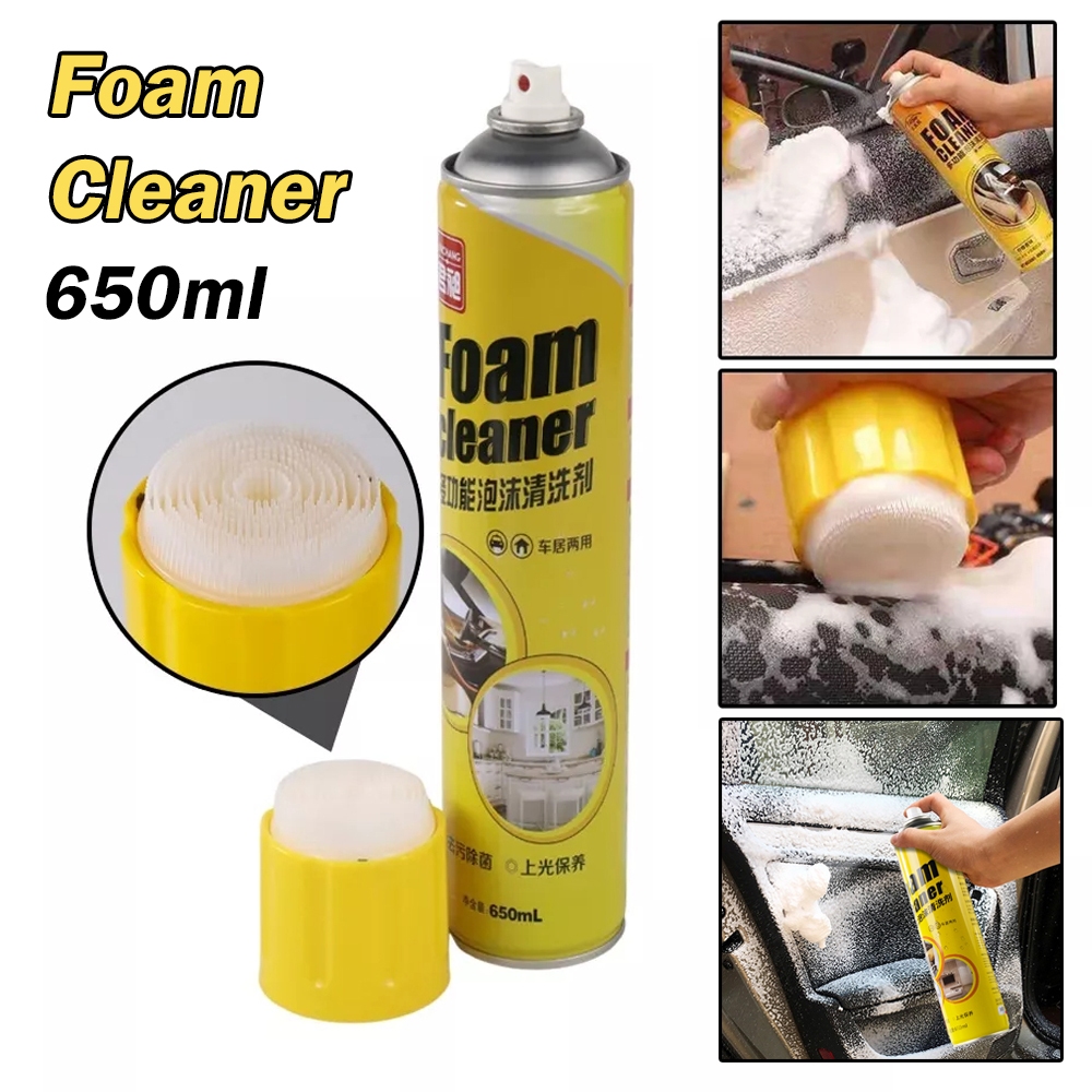 Jual Busa Pembersih Interior Mobil 650ml Foam Cleaner Spray Car Interior Agent Cleaner Serbaguna ...