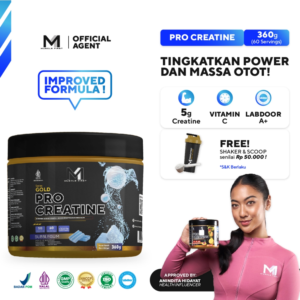 Jual MUSCLE FIRST Pro Creatine 360gr - Suplemen Fitness | Shopee Indonesia