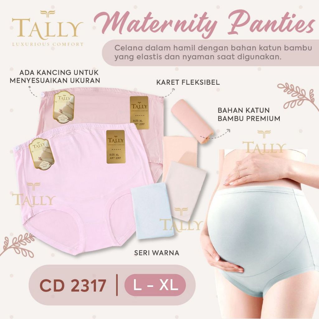 Jual Celana Dalam Maxi Ibu Hamil 2317 / 9825 Bahan Katun Nyaman CD Bumil Sampai Perut Maternity ...