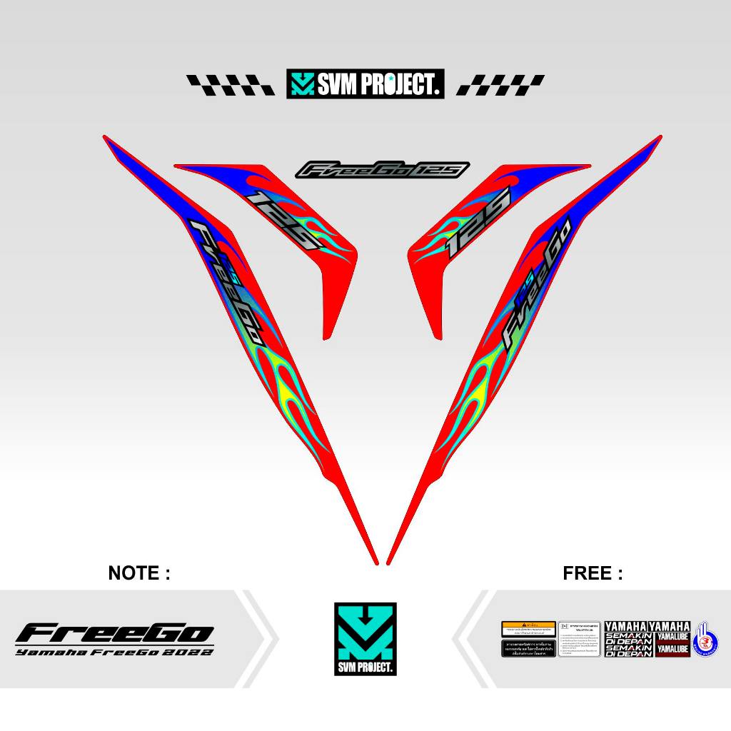 Jual STRIPING FREEGO / STICKER FREEGO MOTIF 10 / YAMAHA FREEGO / BINZ ...