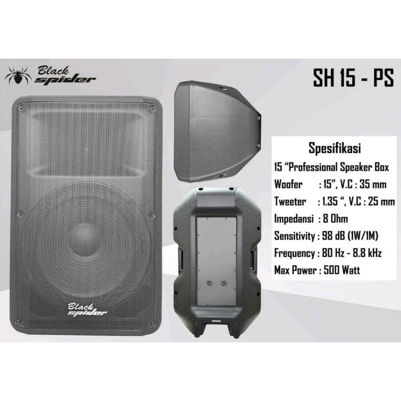 Jual Speaker Pasif Blackspider 15 Inch Sh 15 PS SH15PS Original 1 Unit | Shopee Indonesia