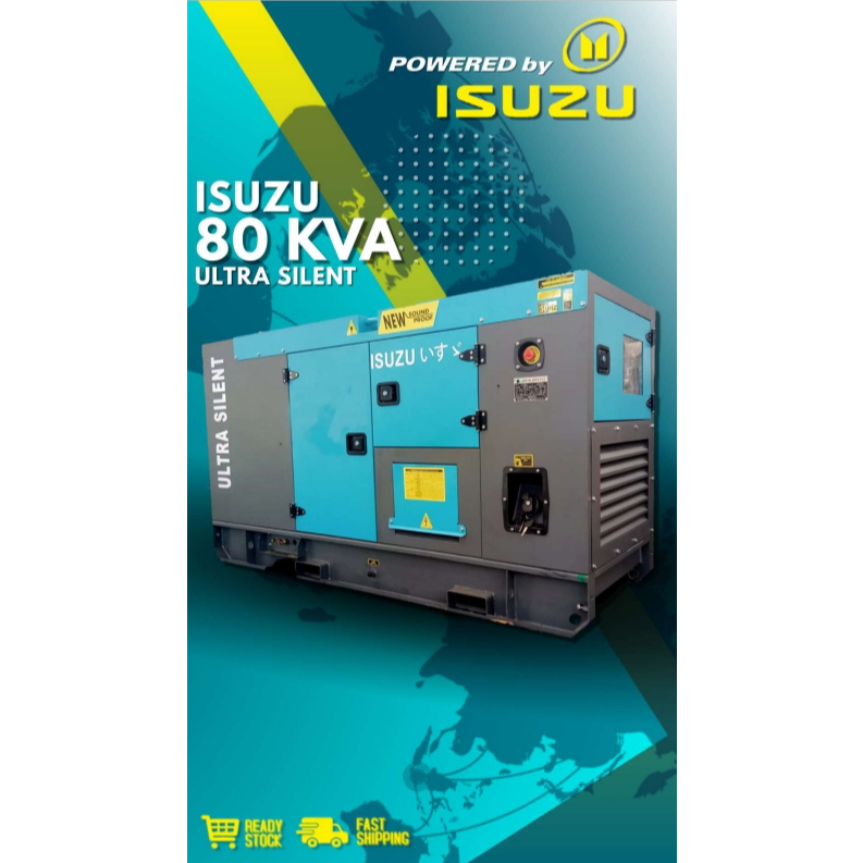 Jual Genset Silent Isuzu 80 KVA - Silent Diesel - Japan Tech ...