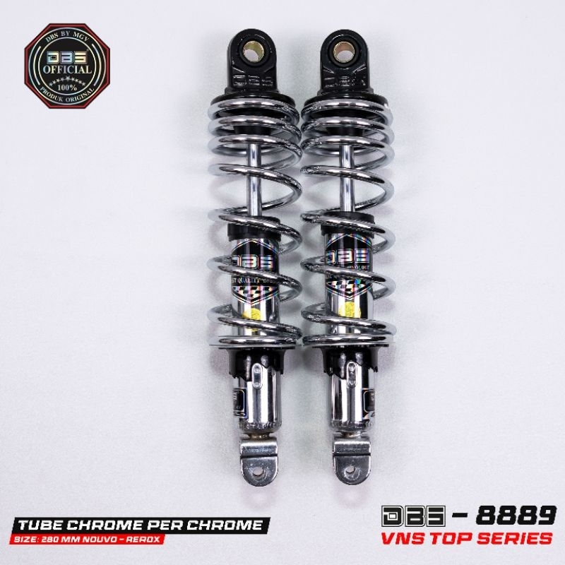 Jual SHOCK DBS TOP UP 280MM 305 MM 345 MM CHROME SHOCKBREAKER AEROX 155 ...
