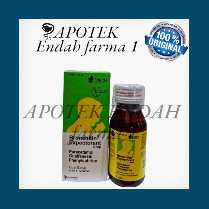 Jual BRONCHITIN SIRUP 60ML obat batuk pilek | Shopee Indonesia