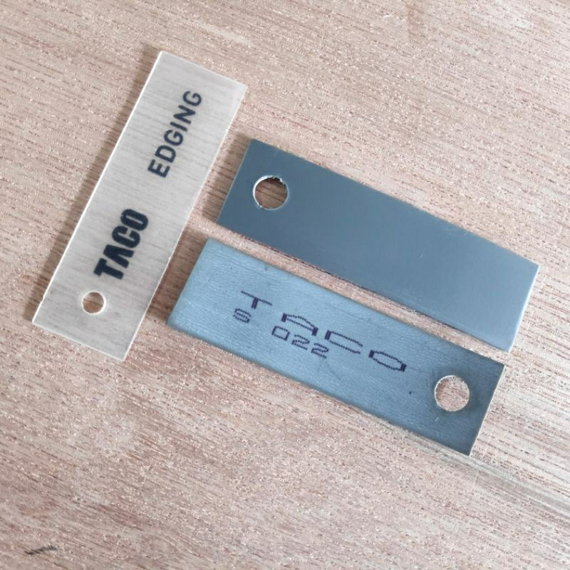 Jual TACO Edging PVC HPL 1 x 22 mm Solid Color Warna Solid | Shopee ...