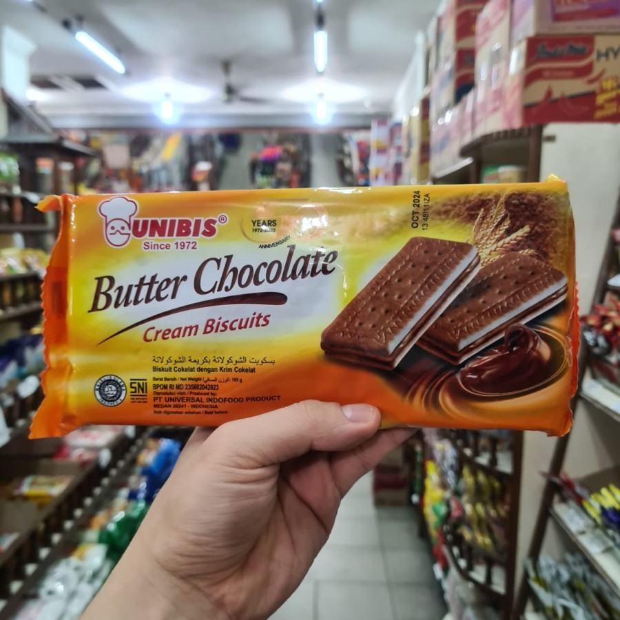 Jual BISKUIT COKELAT UNIBIS BUTTER CHOCOLATE CREAM BISCUITS / BISKUIT ...