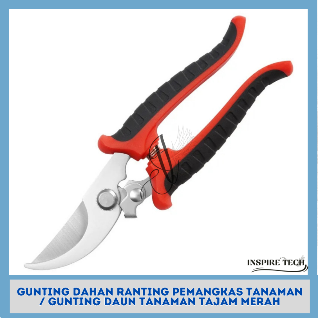 Jual Gunting Dahan Premium merah Garden Shears/ PEMANGKAS TANAMAN ...
