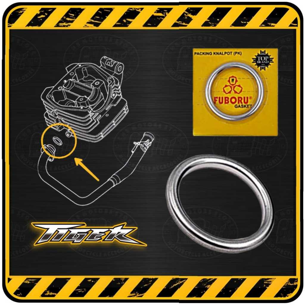 Jual Gasket Pack Packing Knalpot CB GL PRO GL MAX MEGAPRO TIGER FORCE1 ...