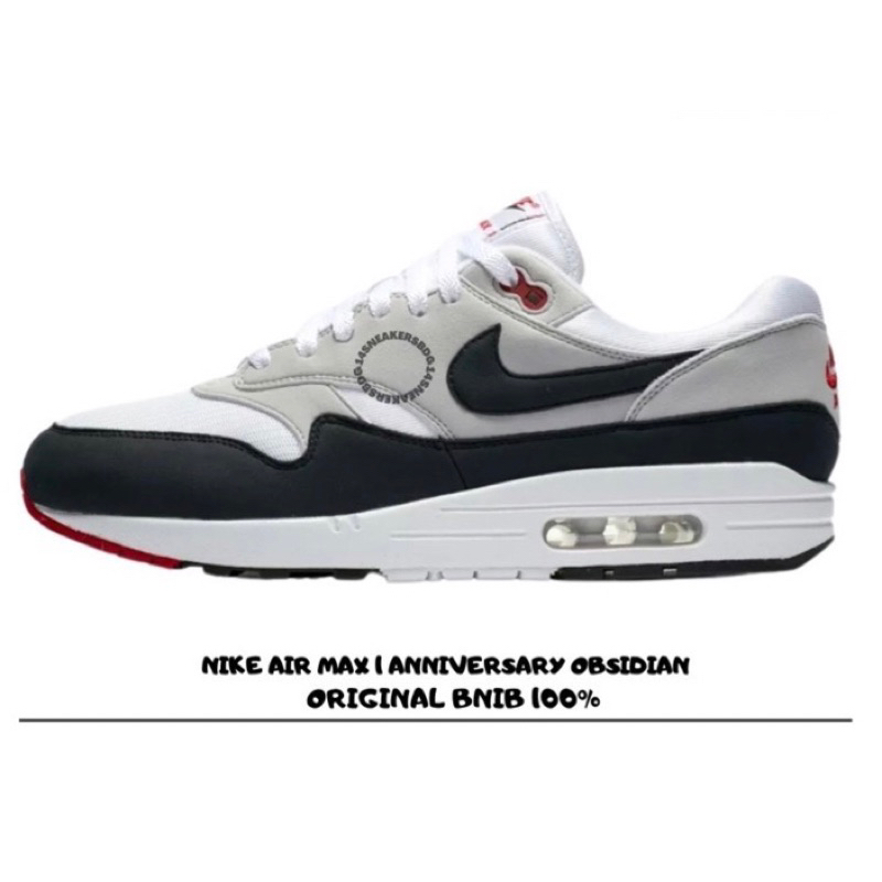Jual Sepatu Air Max 1 Grey Navy White 100% Original Authentic ‘ UNISEX ...