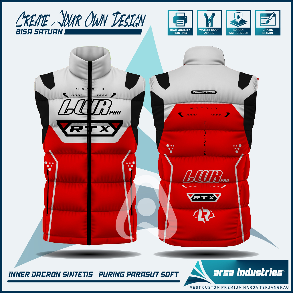 Jual Rompi Gemebung Parasut Printing | Shopee Indonesia