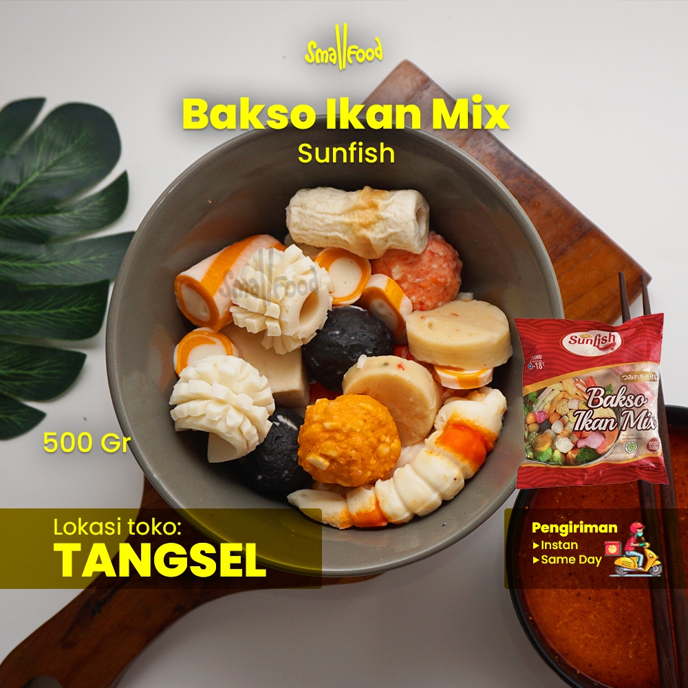 Jual Sunfish Bakso Ikan Mix 500gr / Seafood Bakso Ikan Steamboat ...