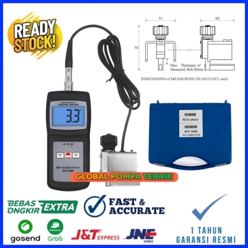 Jual Belt Tention Tester BTT-2880 | Belt Tension Meter Landtek BTT-2880 ...