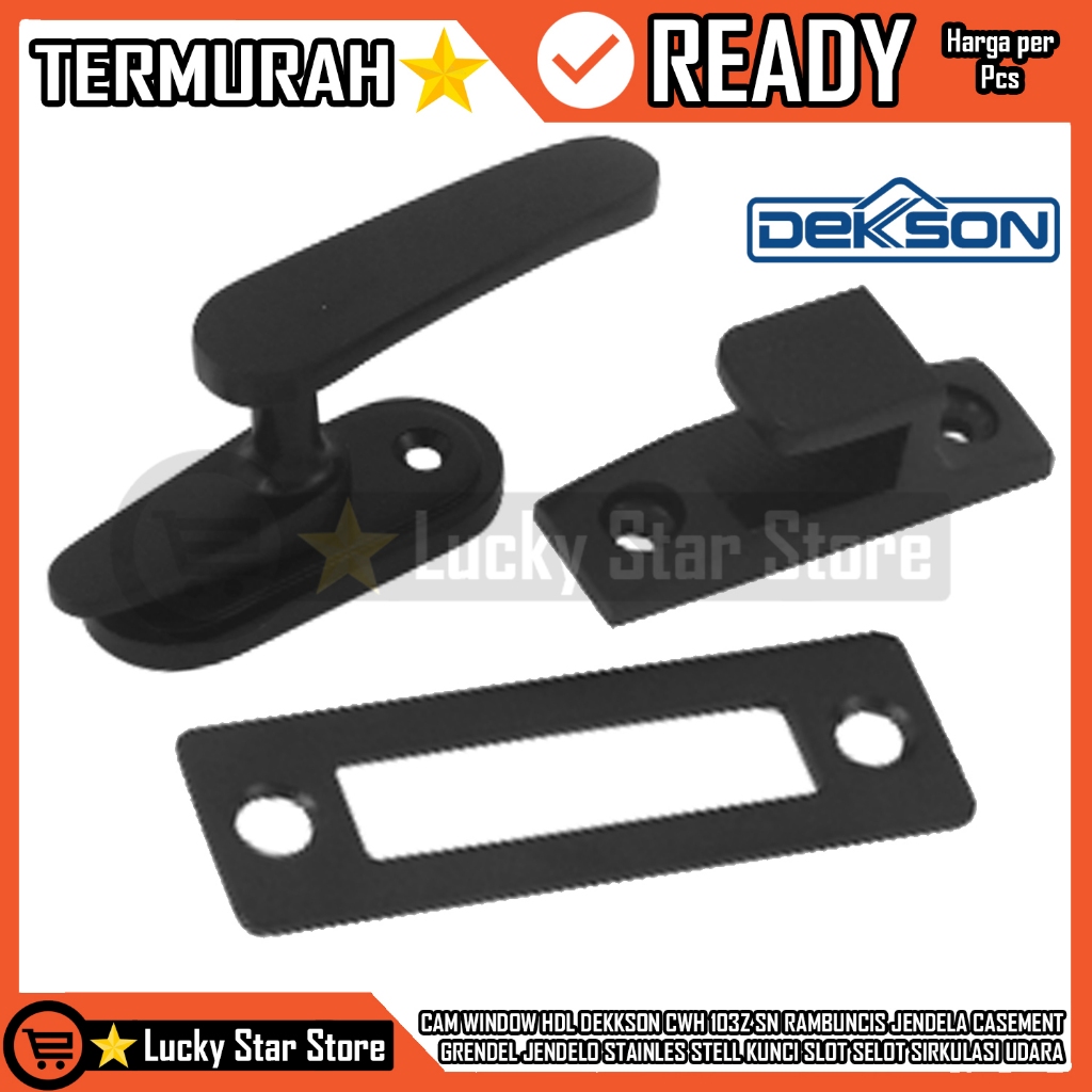 Jual CAM WINDOW HDL DEKKSON CWH 103Z SN MATT BLACK PENGUNCI JENDELA ...