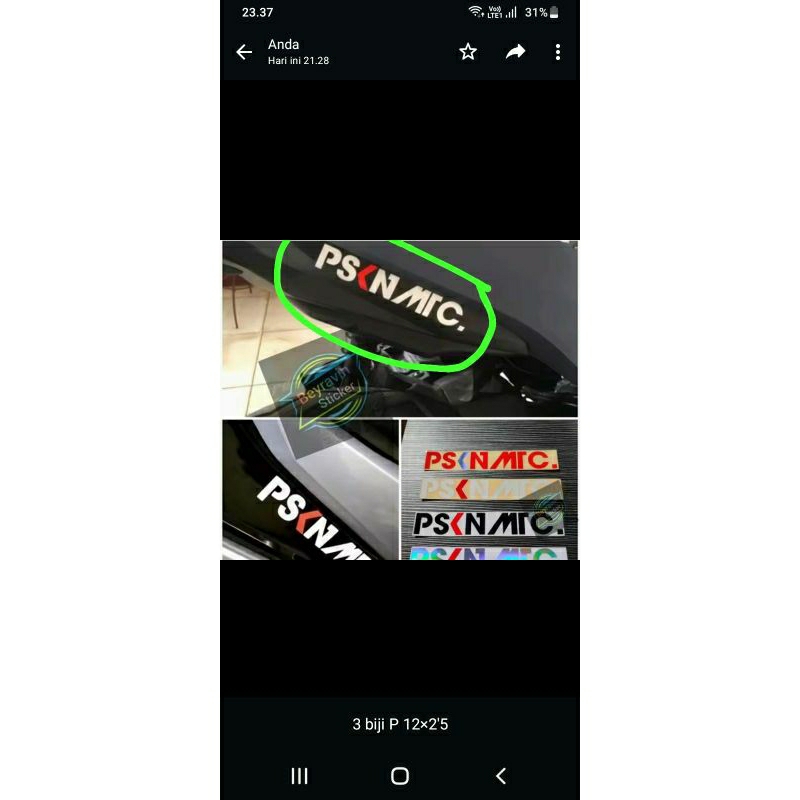 Jual stiker psknmtc. pasukan matic | Shopee Indonesia