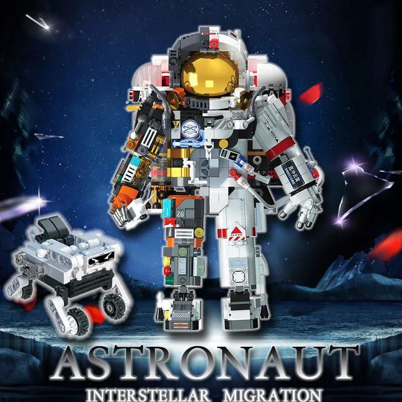 Jual ZHE GAO City MOC Mechanical Astronaut Building Blocks DIY Assembly ...