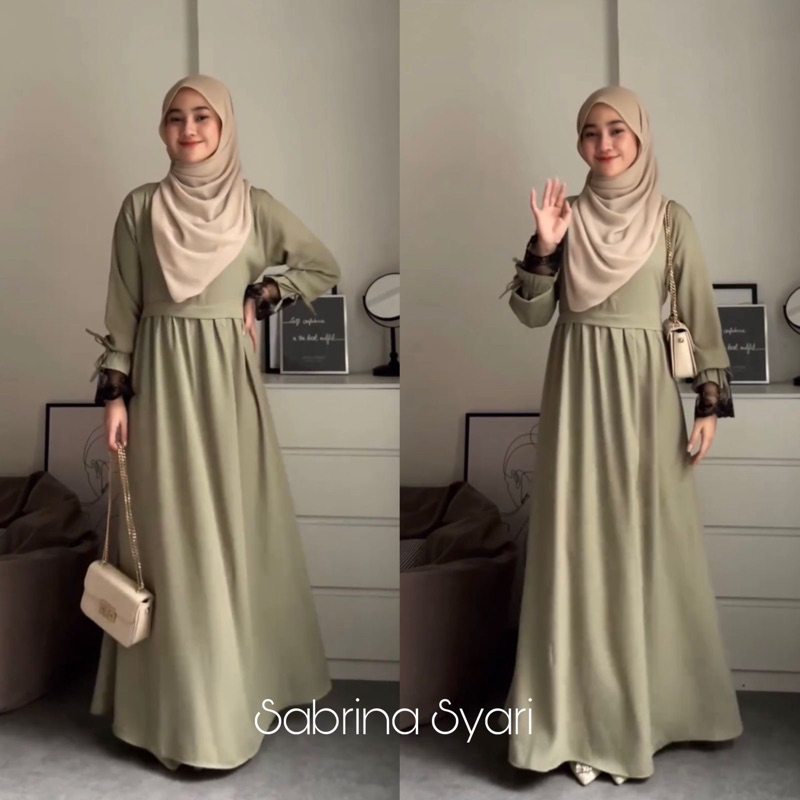 Jual GAMIS KHANSA by SABRINA - BAHAN YORIS PREMIUM TANGAN RENDA BUSUI ...