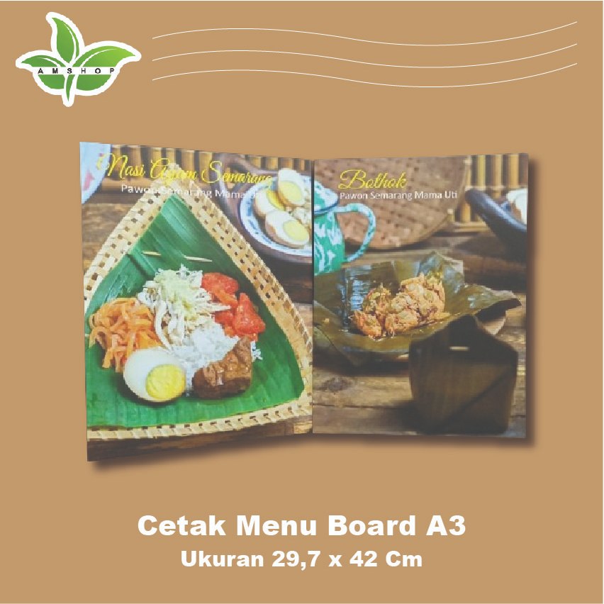 Jual Cetak Menu board // Menu Makanan Minuman Cafe // Menu Restaurant ...