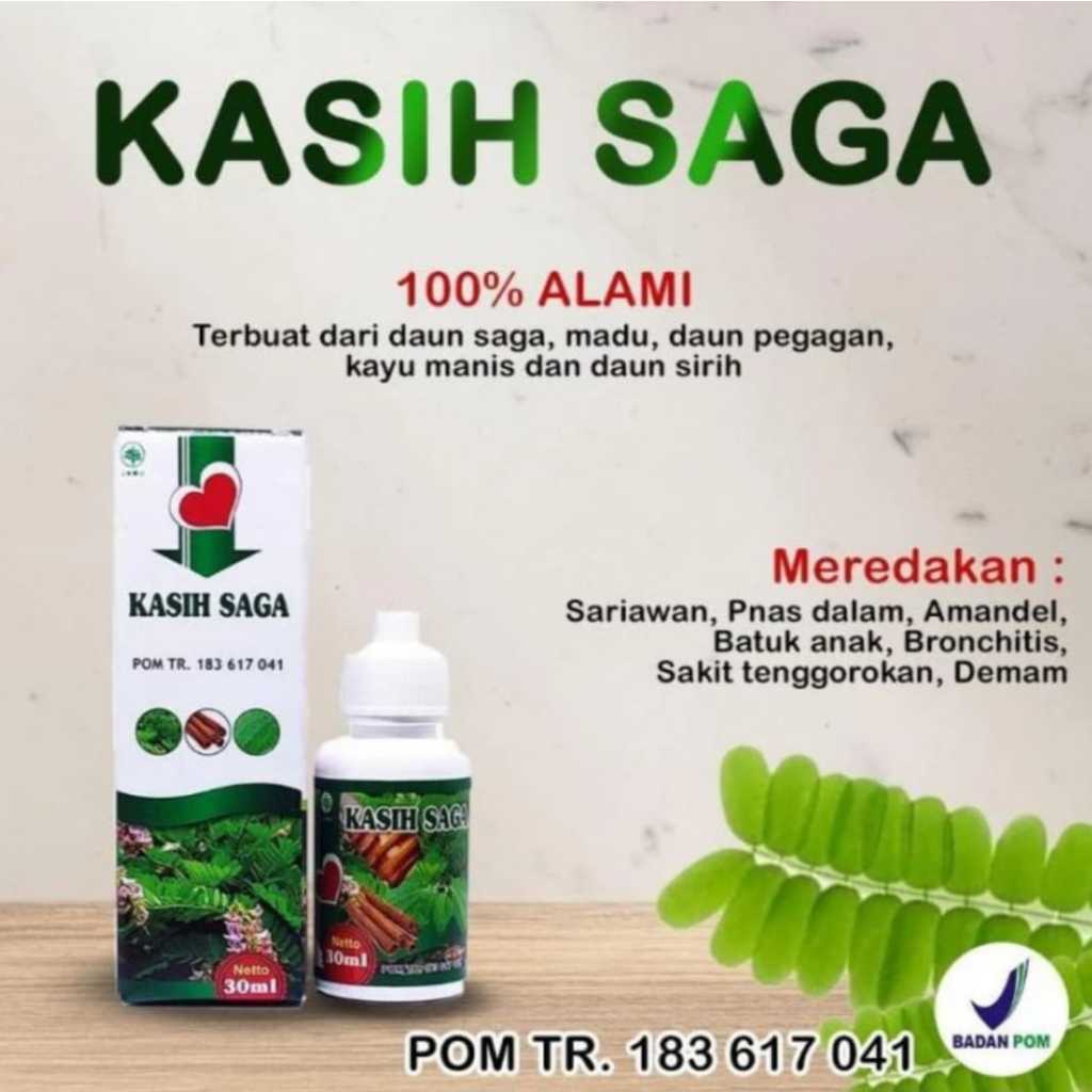 Jual Kasih Saga 30ml | Madu Saga Cair | Obat Sariawan | Obat Radang ...