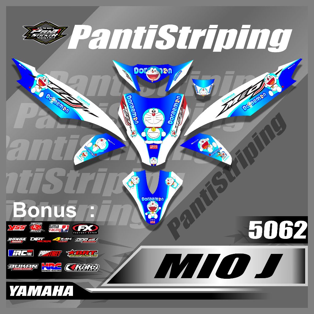Jual Stiker Striping Decal Mio J FullBody Variasi Full Body - Stiker ...