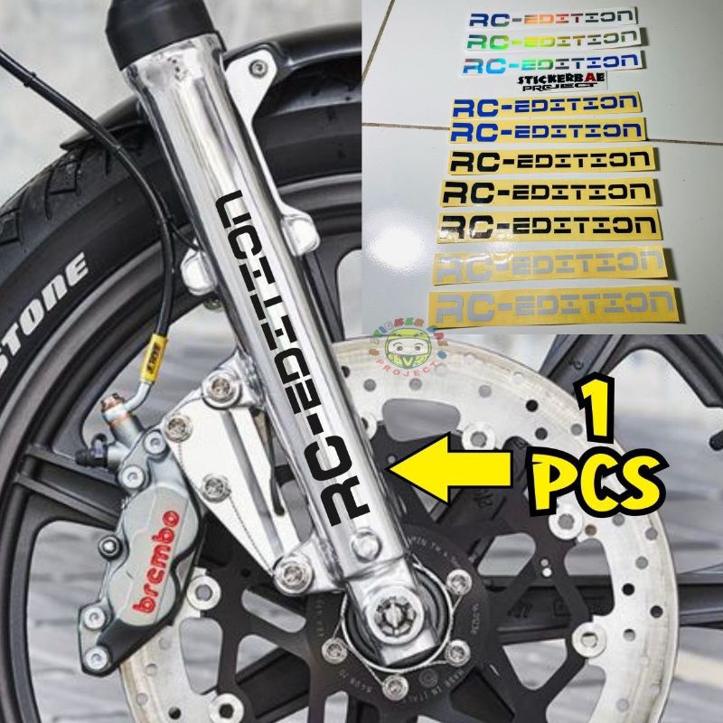 Jual Stiker RC Edition sticker shock depan rcedition sticker cutting ...