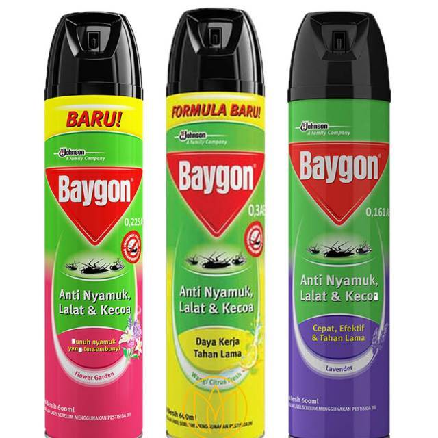 Jual Baygon Aerosol Wangi Flower Garden Citrus Lavender 400ml Kaleng ...