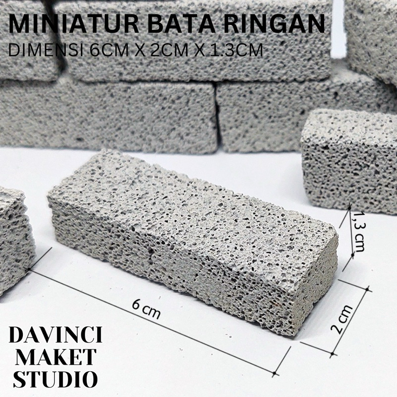 Jual Miniatur Hebel Bata Ringan Batako Batacon Bricon Skala Universal ...